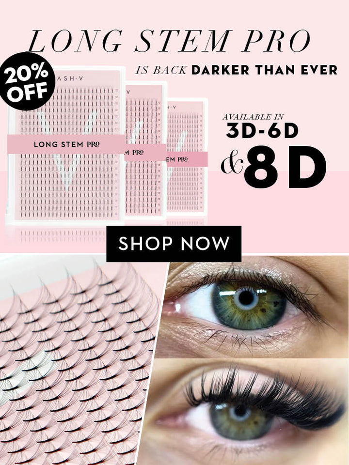 Lash Tips: What's the difference between Short Stem Pro and Long Stem ...