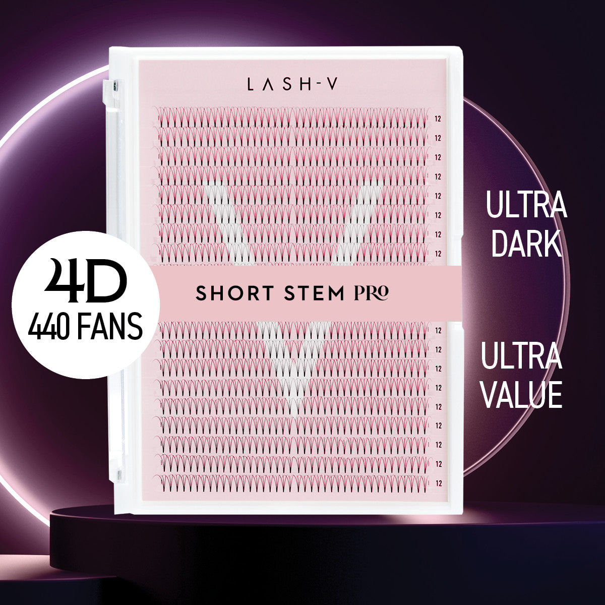 4D Premade - Short Stem Pro - Lash Supplies Australia 440 fans tray ...