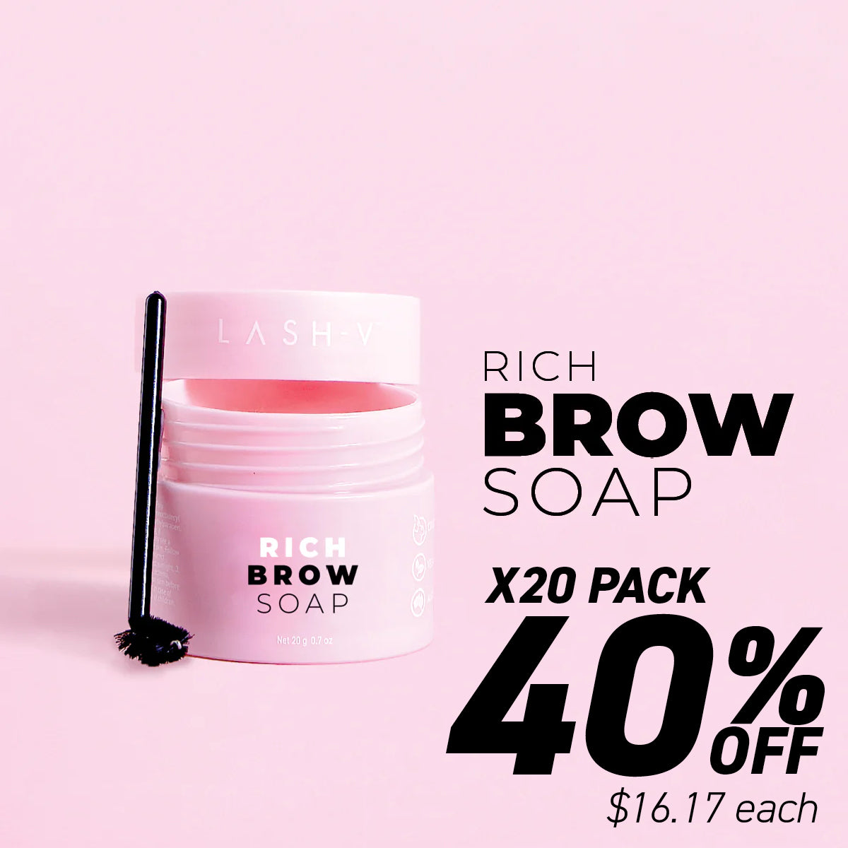 Rich Brow Soap 20g | Lash-V Australia - LASH V