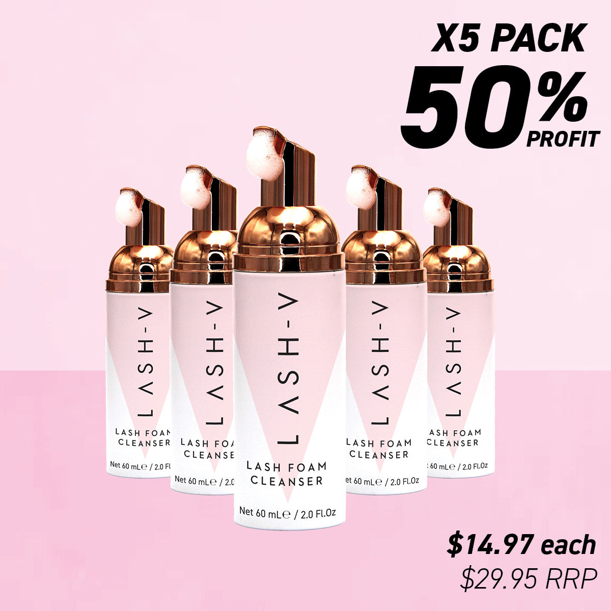 Lash Care Kit - (Bundle Packs) - Lash Shampoo Foam + Lash Brush + Masc ...