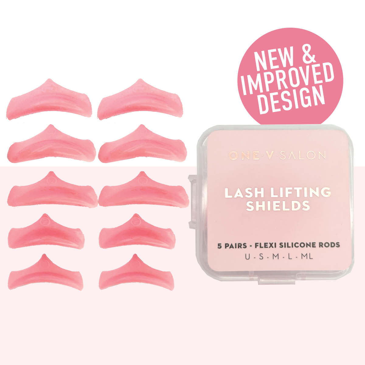 Flexi Silicone Rod - Lash Lifting Shields - 5 Sizes (10x Pack) - LASH V