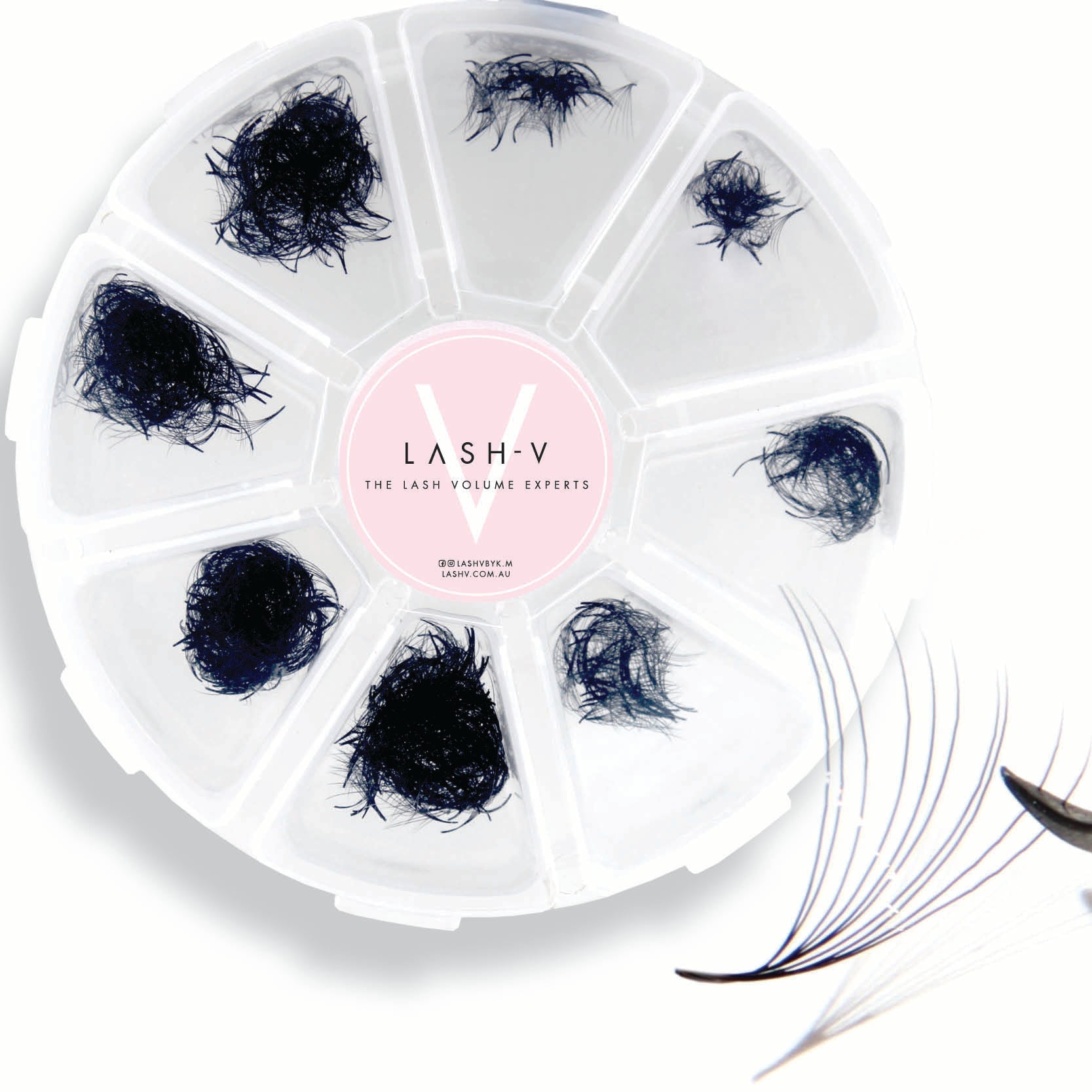 10D Promade Loose - 500 Mix Fans - C Curl / 0.03 / MIX - LASH V