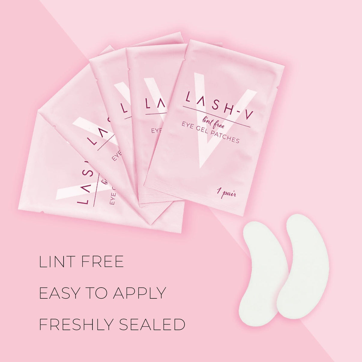 Eye Gel Pads - Lash Extension Supplies - 50 Pairs - LASH V